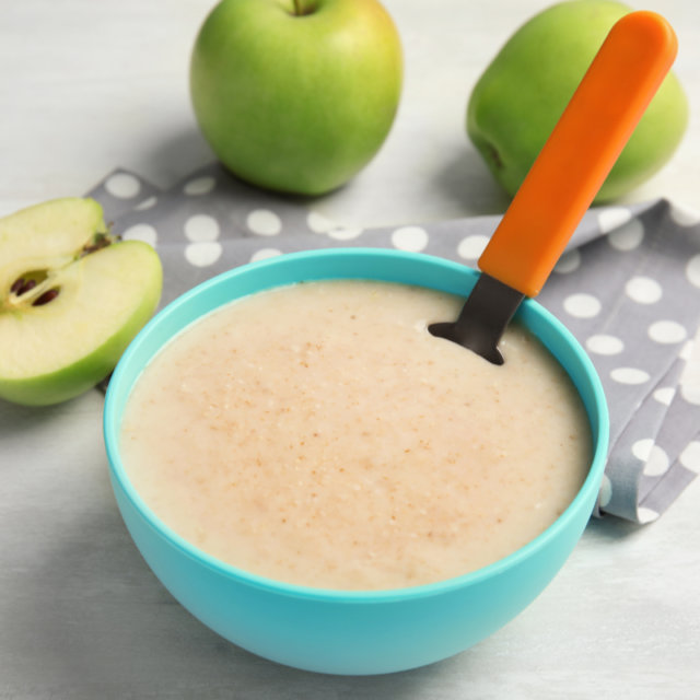 Colada de avena y manzana para bebés - Recetas para mi bebé