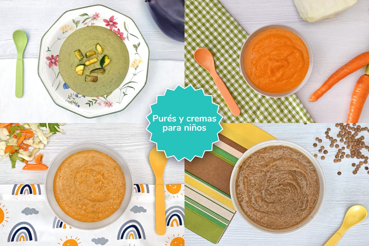 12 purés y cremas para niños, recetas sabrosas y saludables - Recetas ...